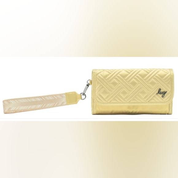 lug | Bags | Lug Stroll Rfid Wristlet Wallet Metallic Gold | Poshmark